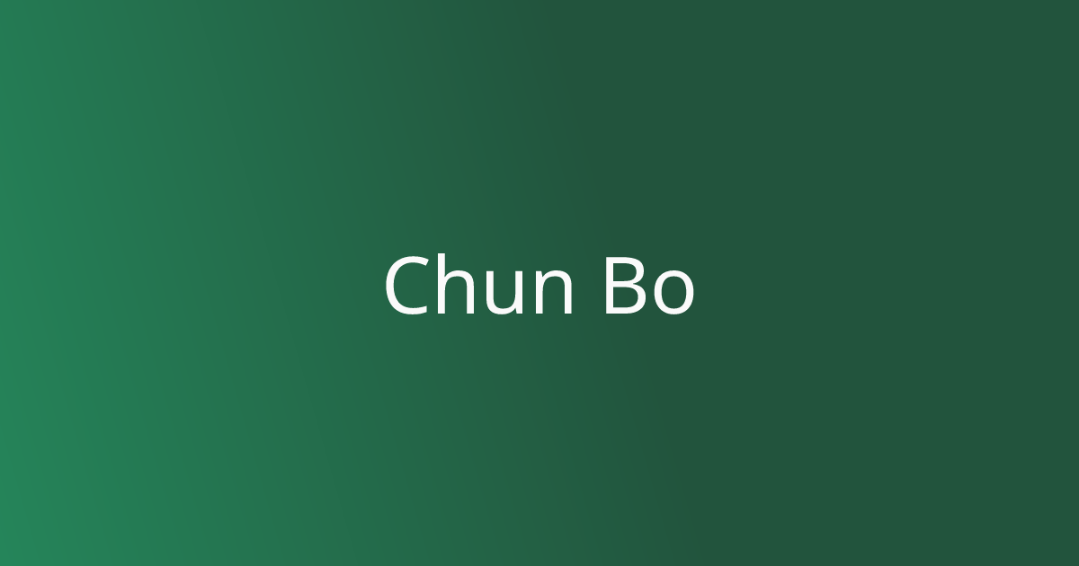 Best Chinese in Newton, NJ | Chun Bo | Menu